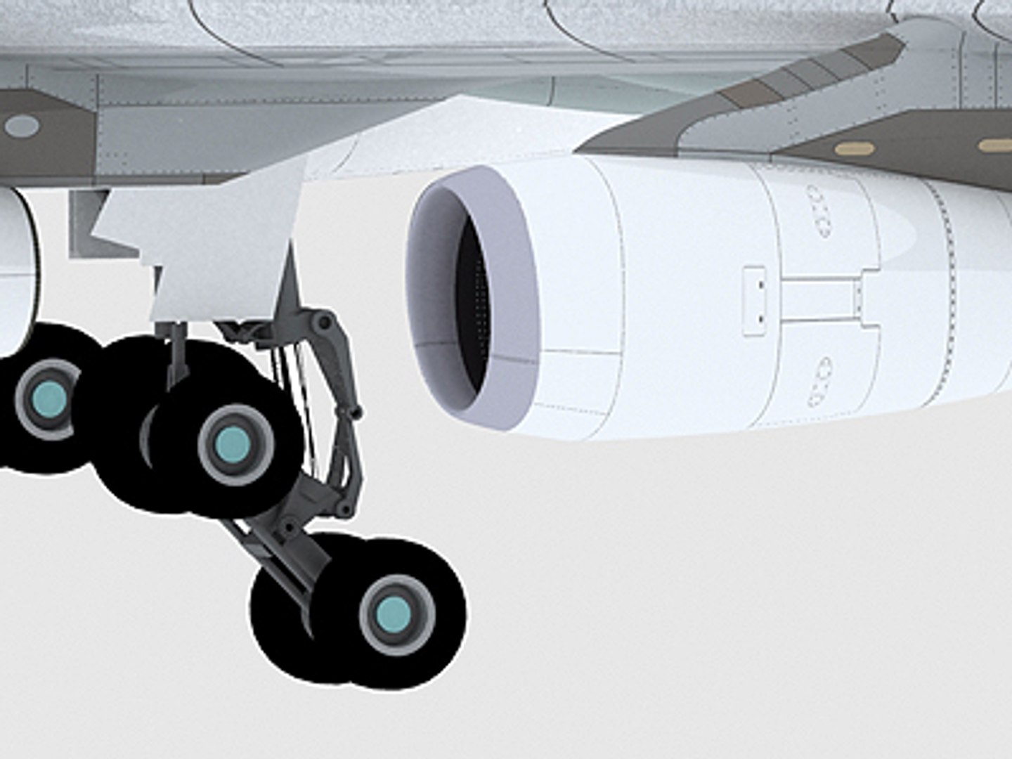 3d Model Airbus A340-300 South African