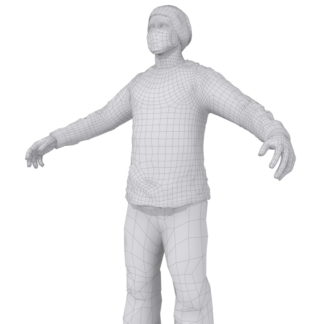 3d human man male model