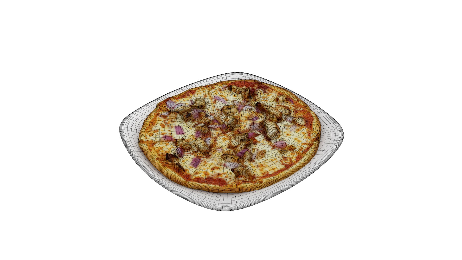 Chicken Pizza 3D model - TurboSquid 1795119