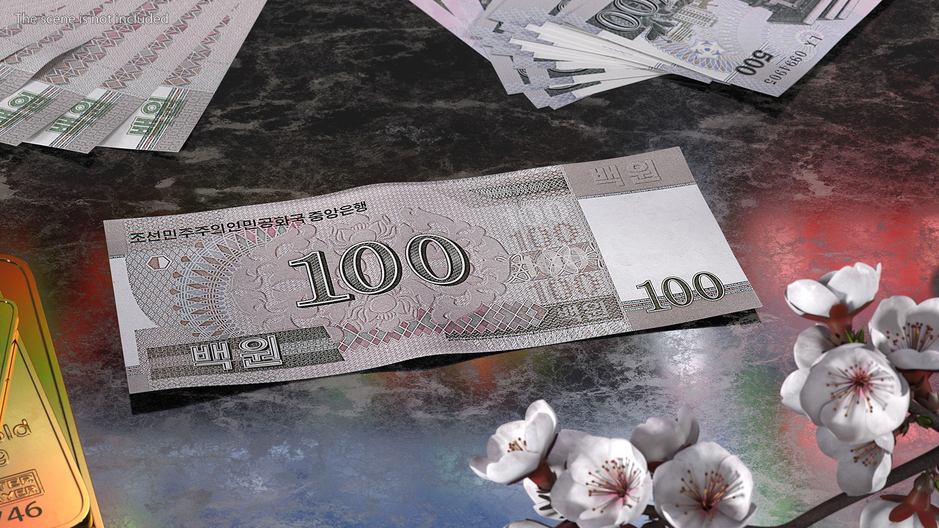 3D North Korea 100 Won Banknote Model - TurboSquid 1729550