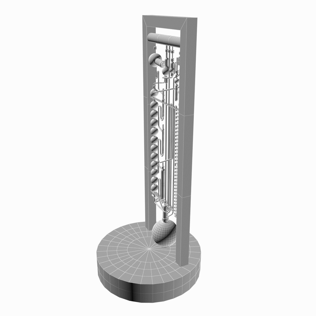 Bernard Time-flow Water Clock 3D Model - TurboSquid 1598206