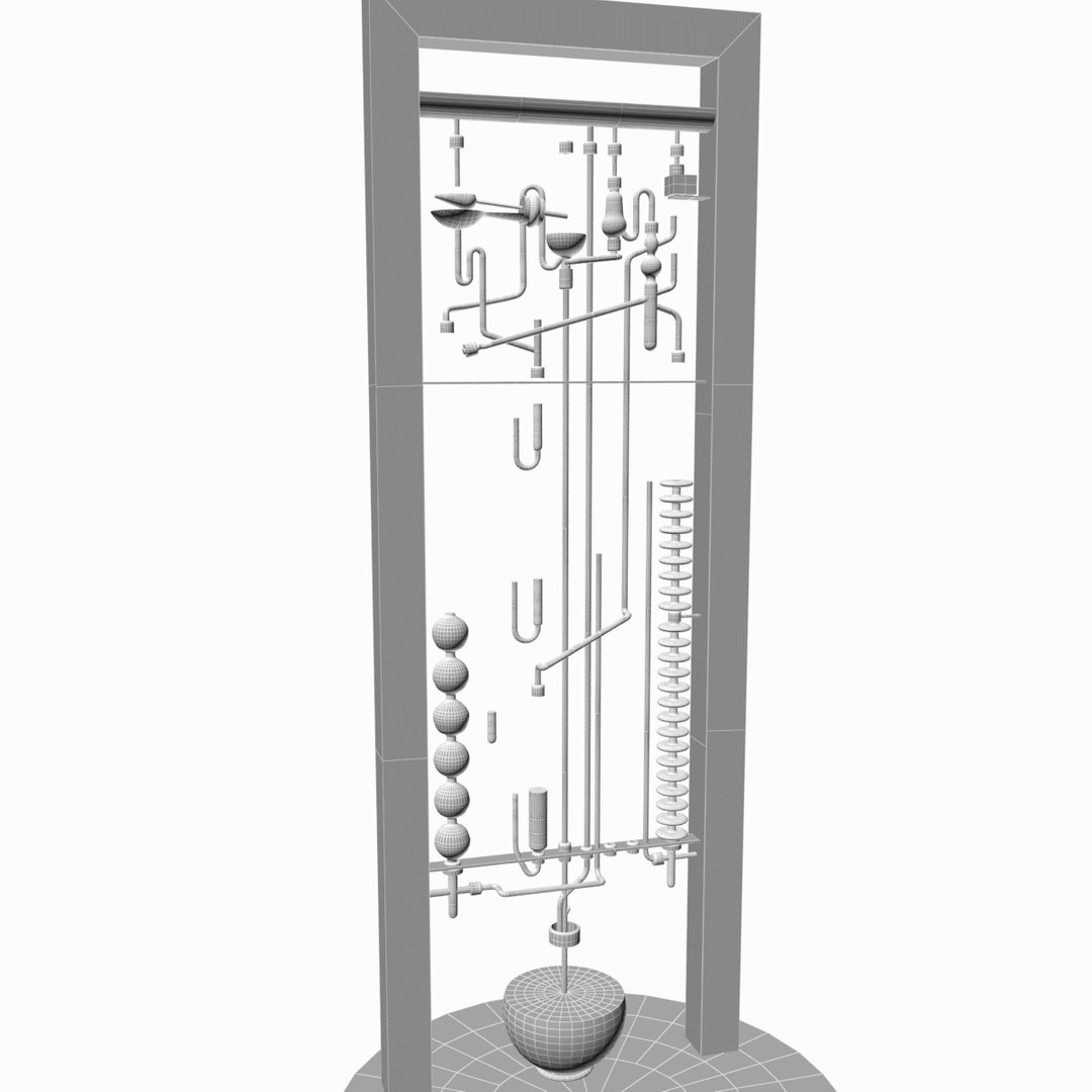 Bernard Time-flow Water Clock 3D Model - TurboSquid 1598206