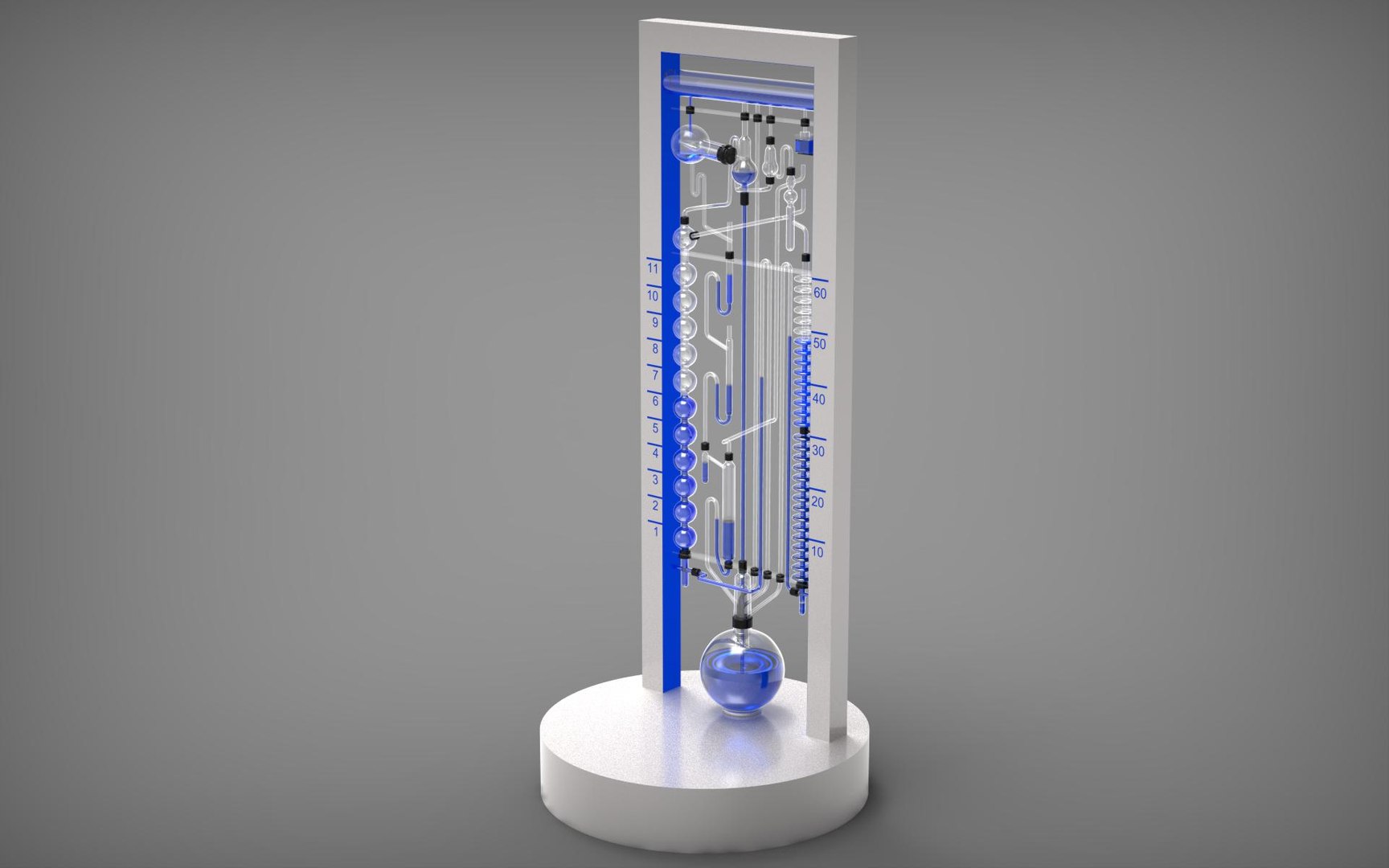 Bernard Time-flow Water Clock 3D Model - TurboSquid 1598206