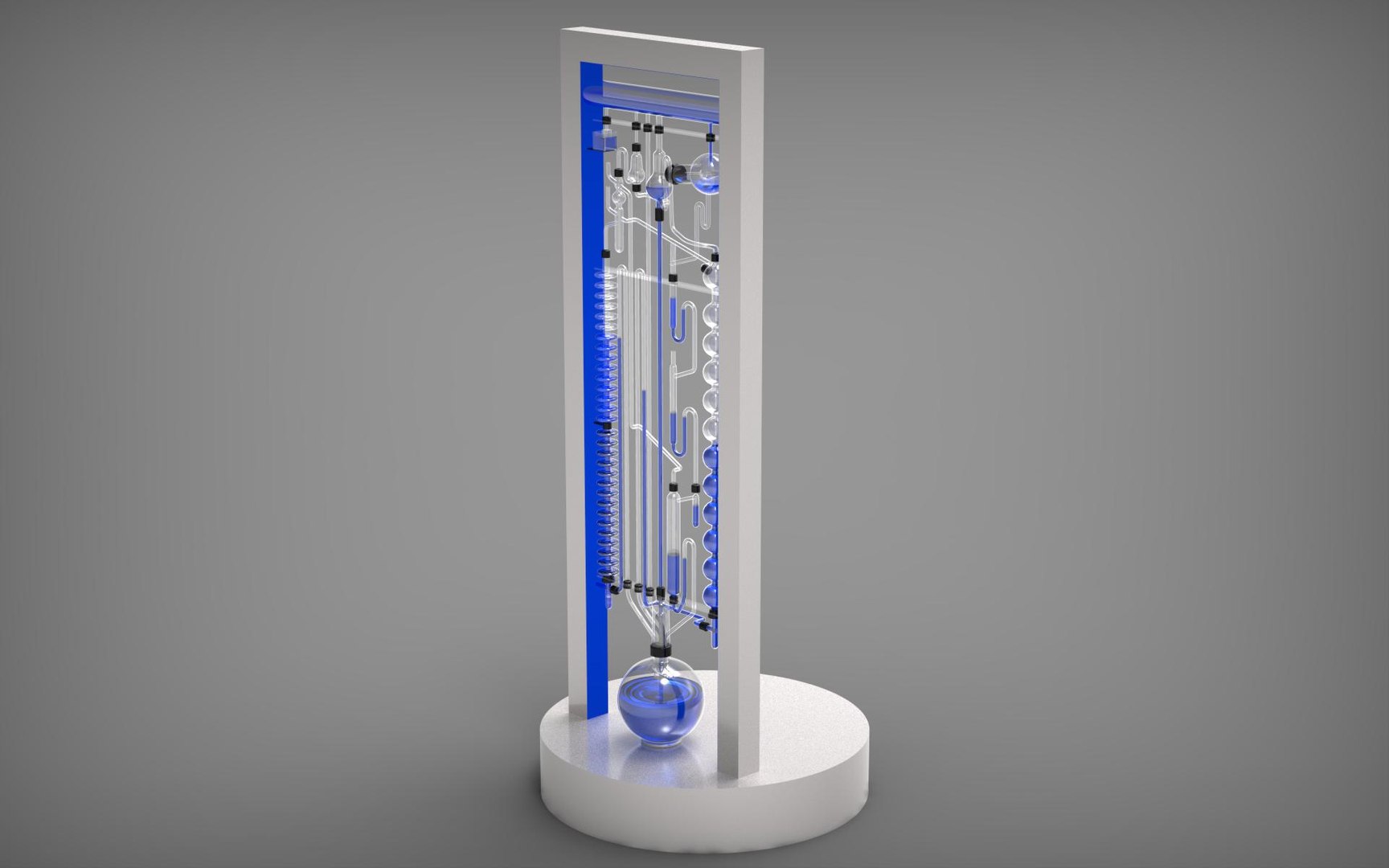 Bernard Time-flow Water Clock 3D Model - TurboSquid 1598206