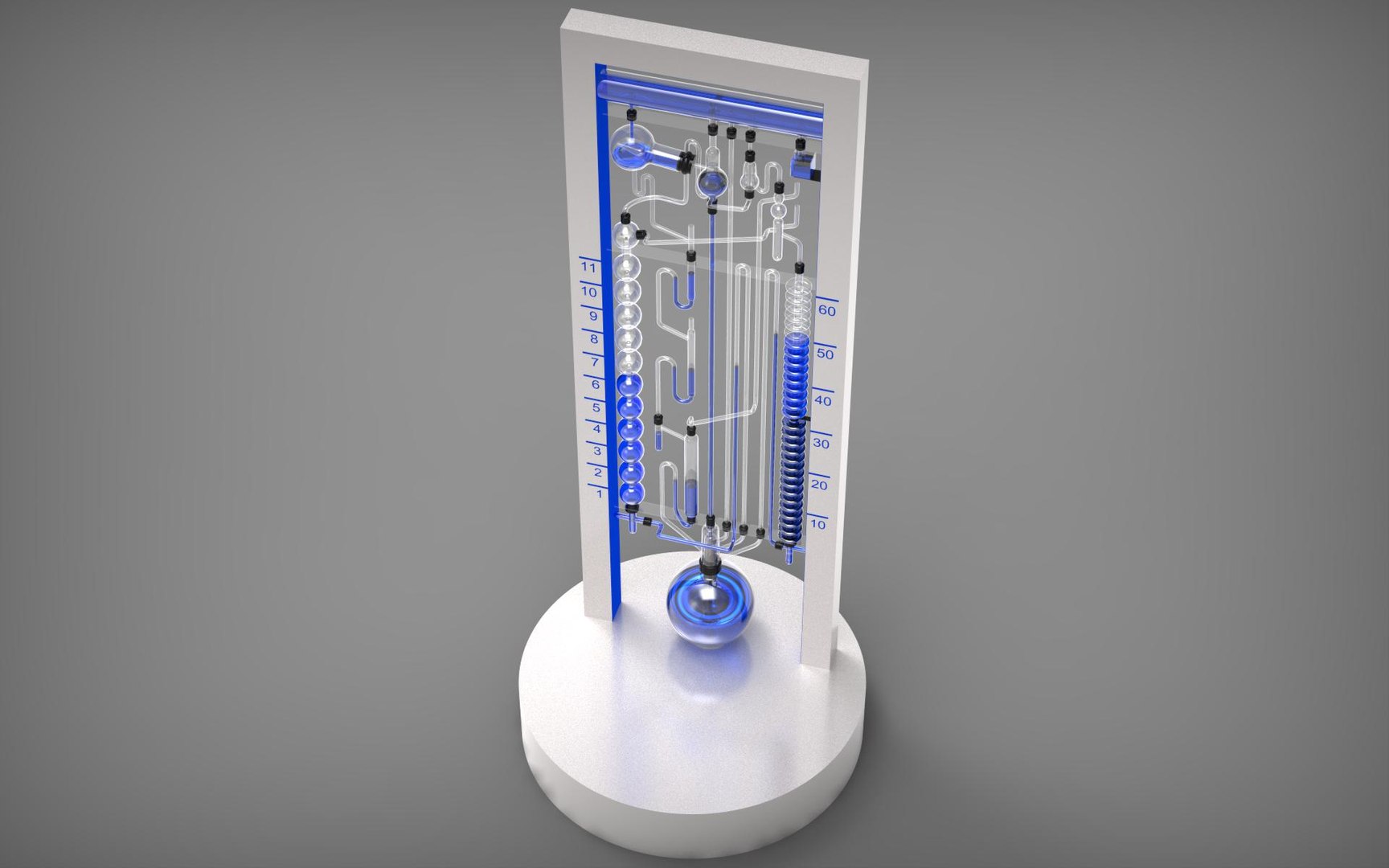 Bernard Time-flow Water Clock 3D Model - TurboSquid 1598206