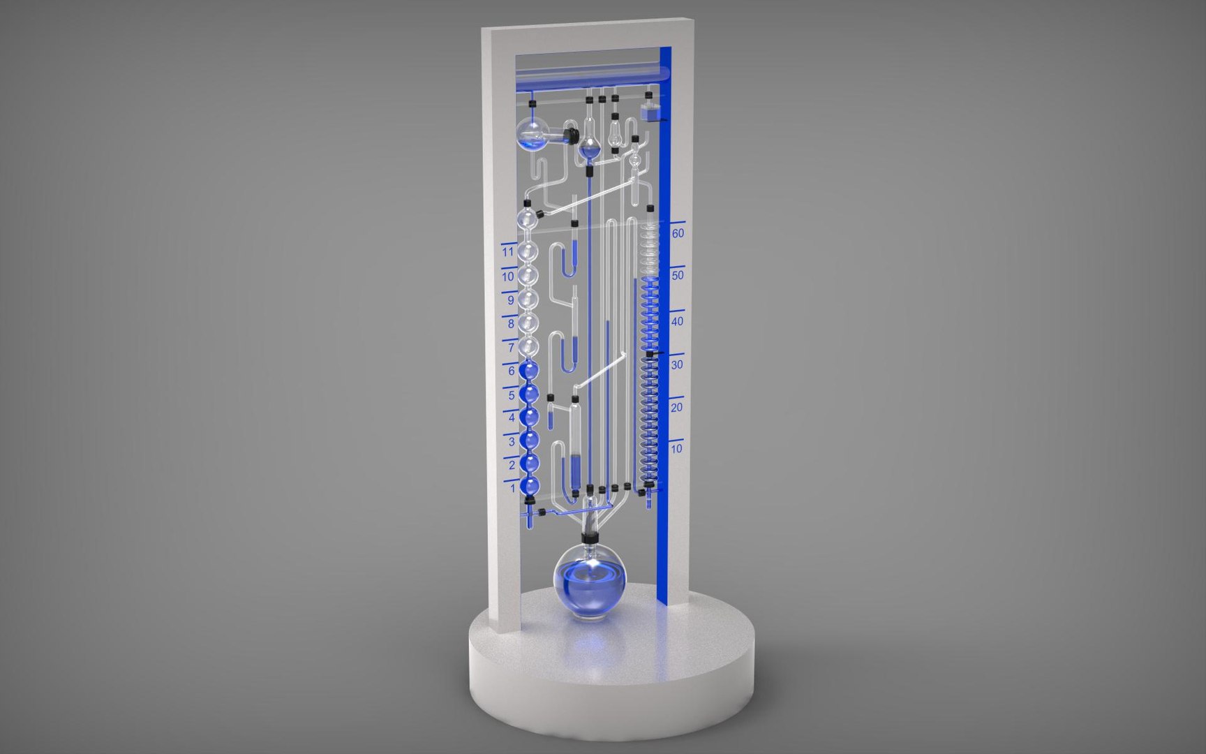 Bernard Time-flow Water Clock 3D Model - TurboSquid 1598206