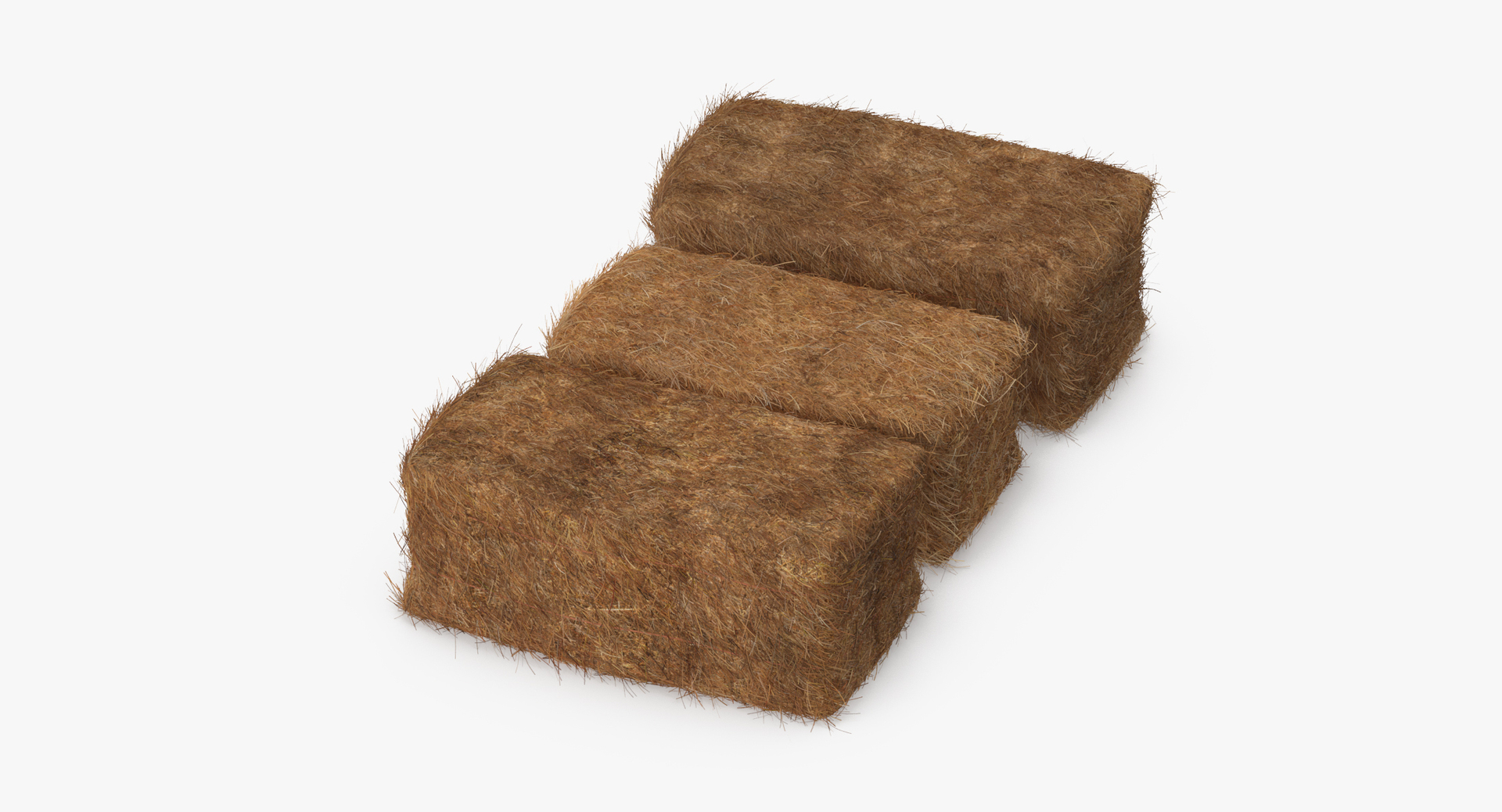 3d Squared Hay Bale 01 Model