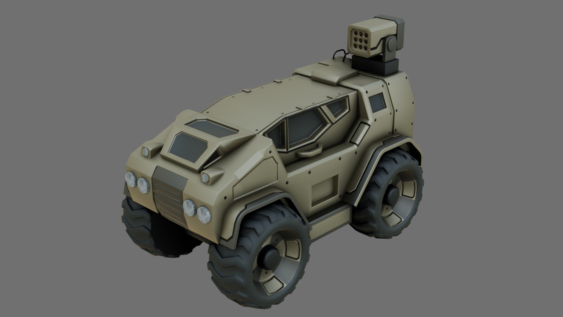 Sci-Fi Military Vehicle - Game Ready - PBR 3D Model - TurboSquid 1949428