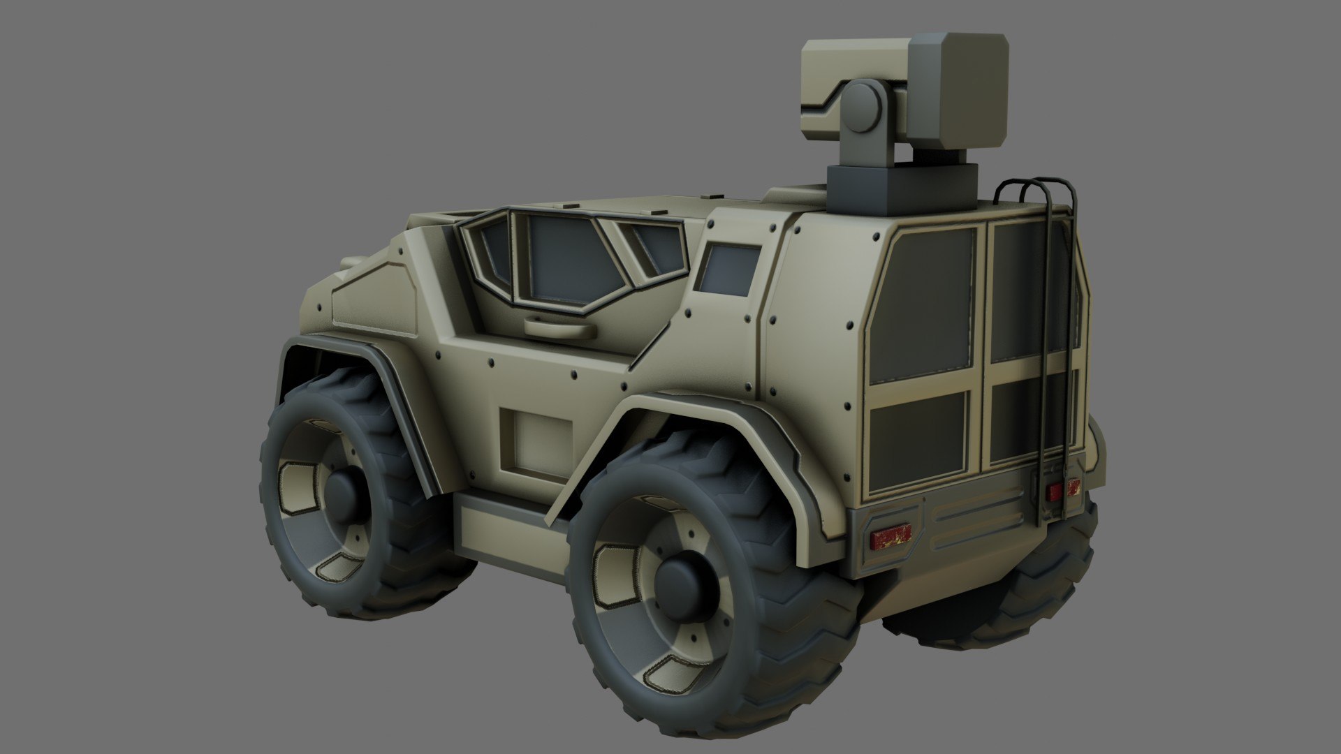 Sci-Fi Military Vehicle - Game Ready - PBR 3D Model - TurboSquid 1949428