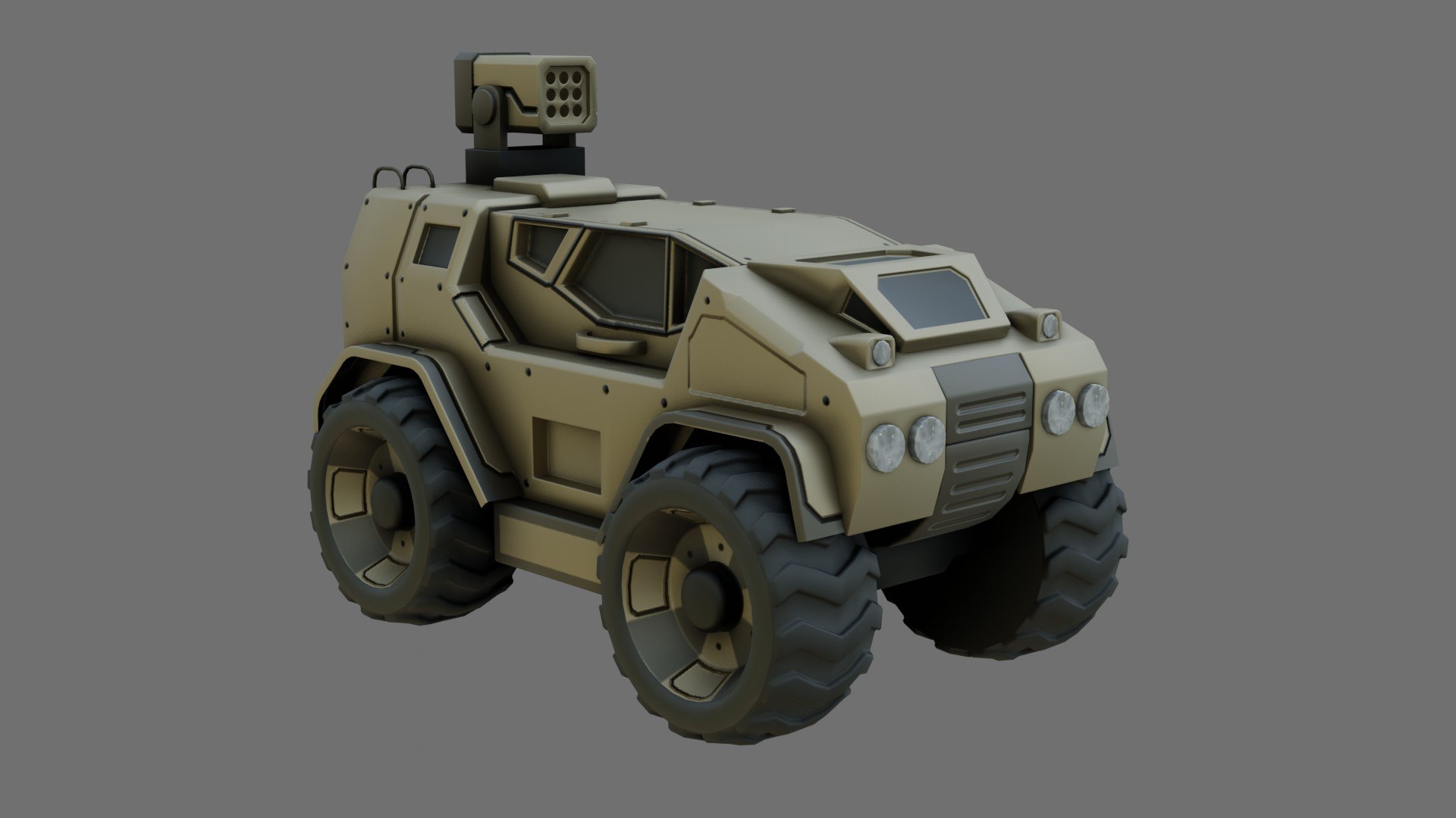 Sci-Fi Military Vehicle - Game Ready - PBR 3D Model - TurboSquid 1949428