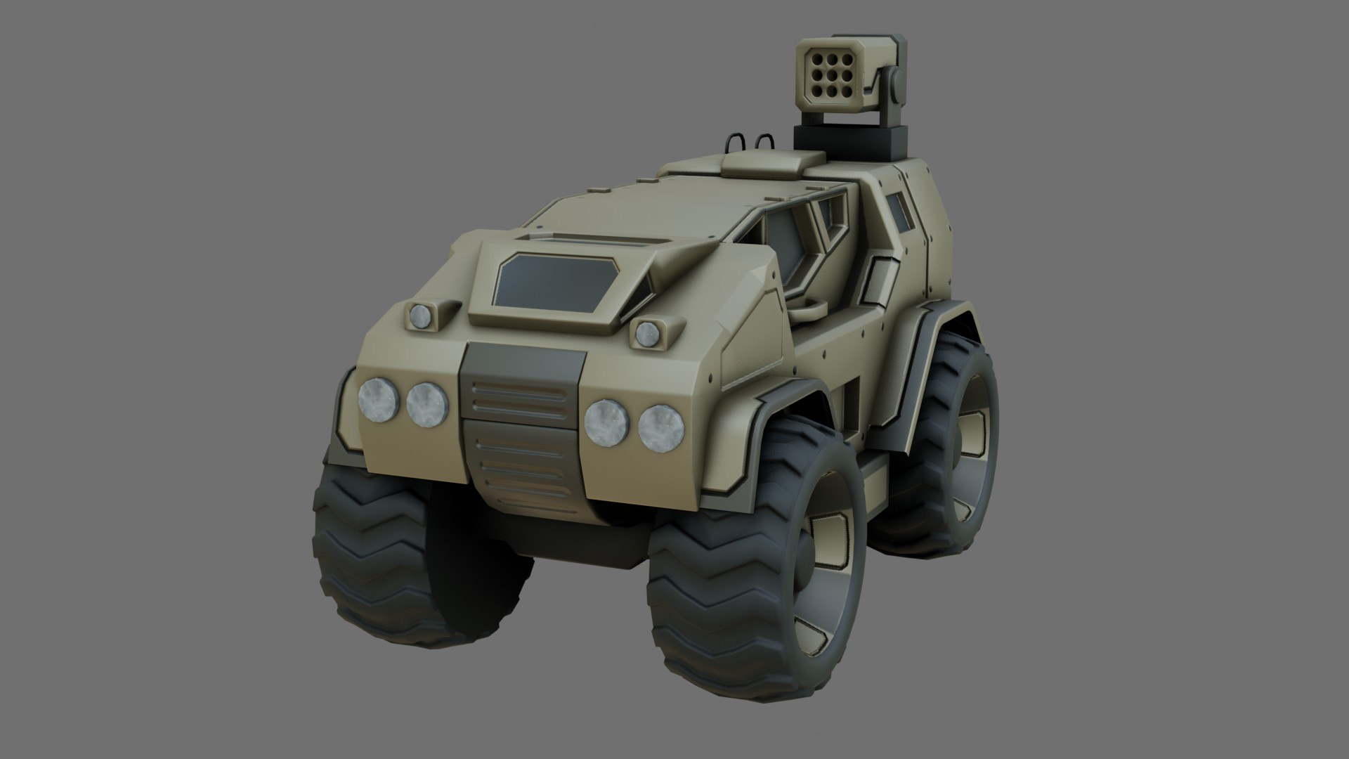 Sci-Fi Military Vehicle - Game Ready - PBR 3D Model - TurboSquid 1949428