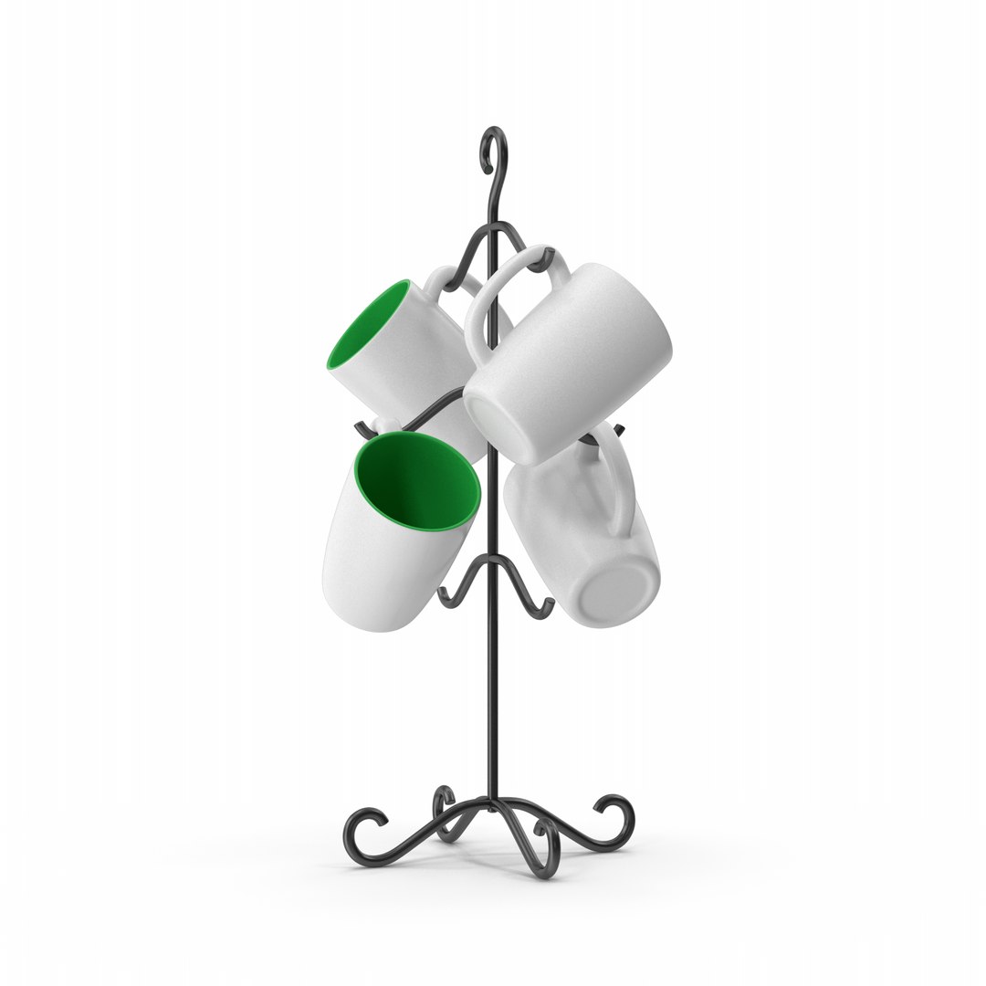 3D Mug Tree Stand Set - TurboSquid 2120221