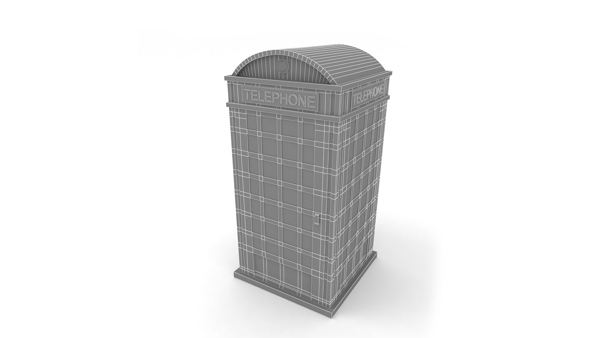 3D Model Red Phone Booth - TurboSquid 1818091