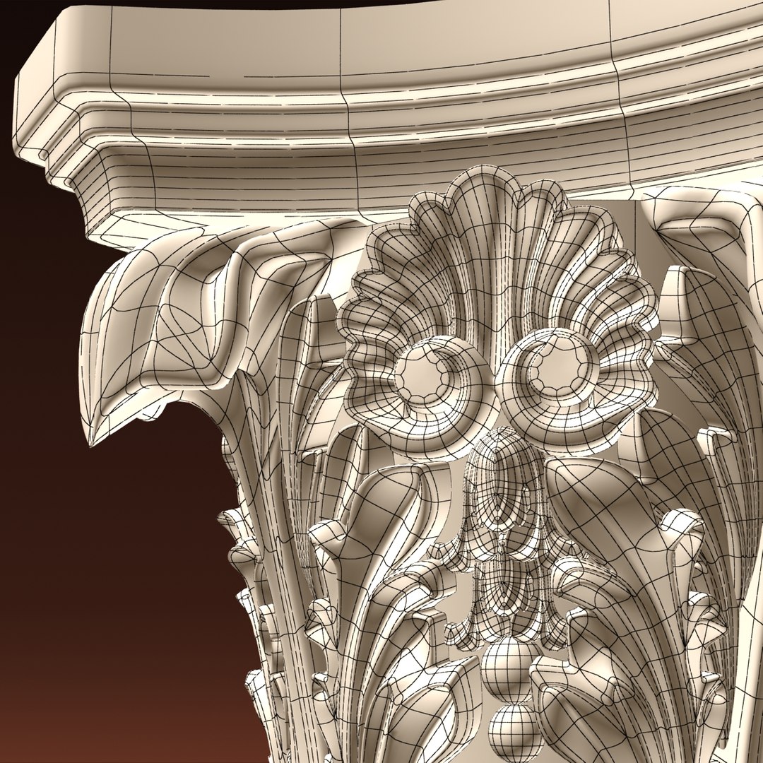 3d Model Column Capitel