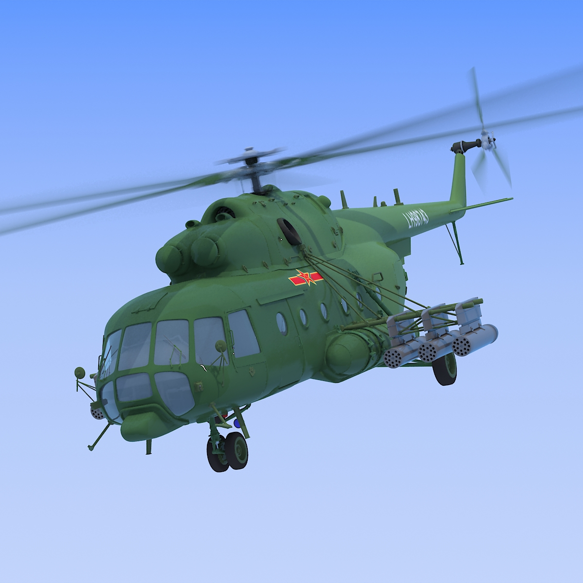 3d model mi-171 helicopter