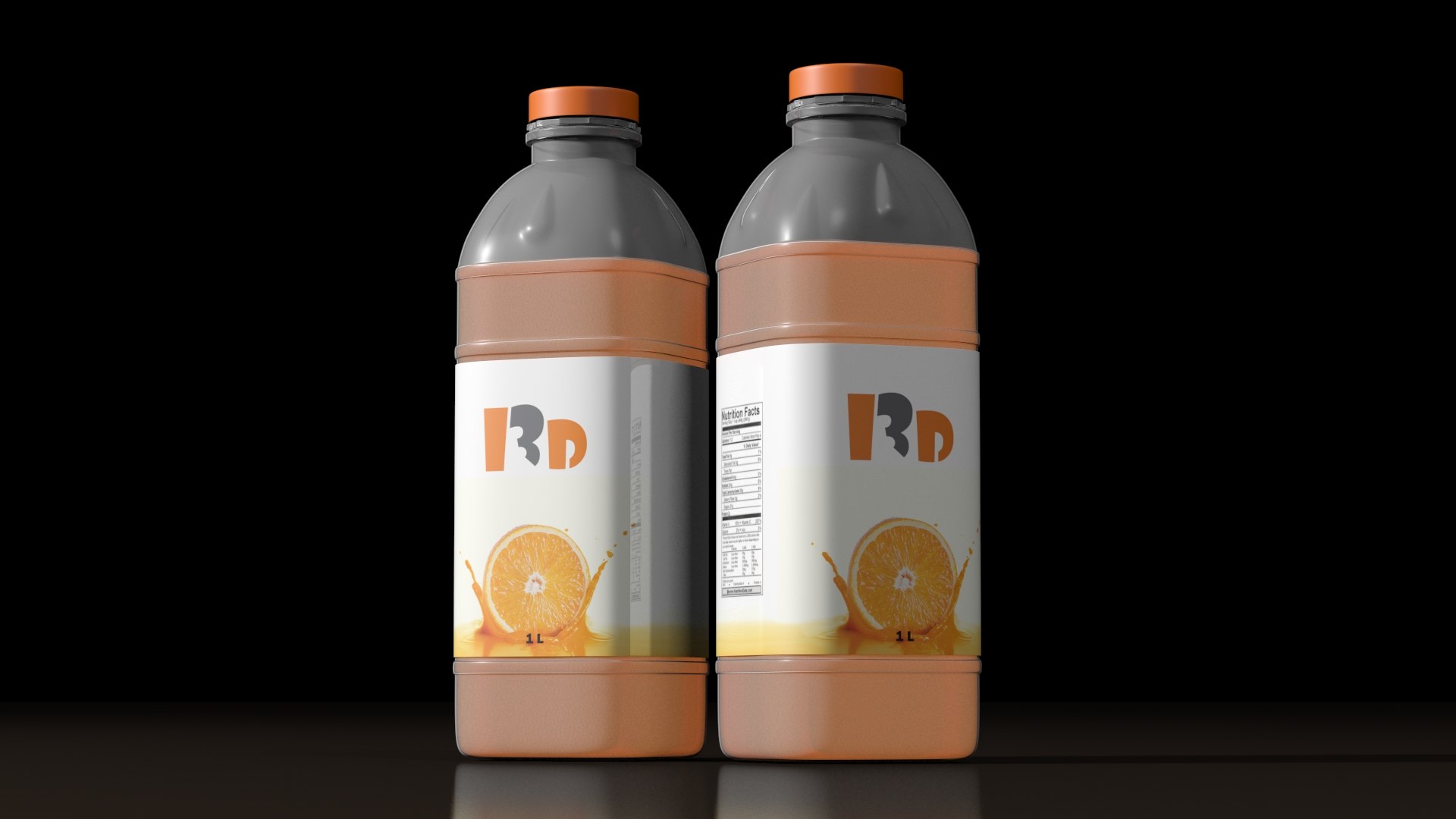 3D Model Juice Bottle Mockup - TurboSquid 1623244