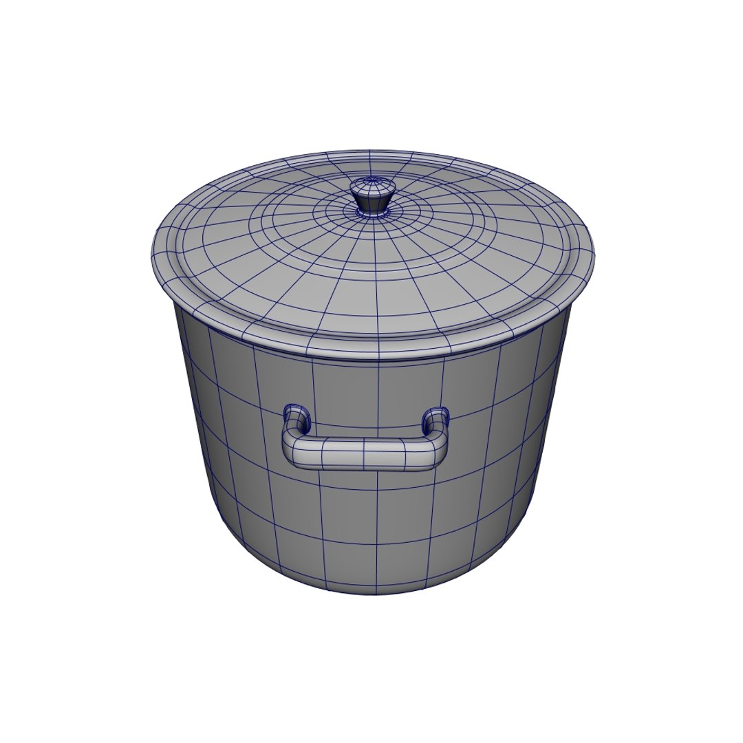 Old Cooking Pot 3D Model - TurboSquid 1214588