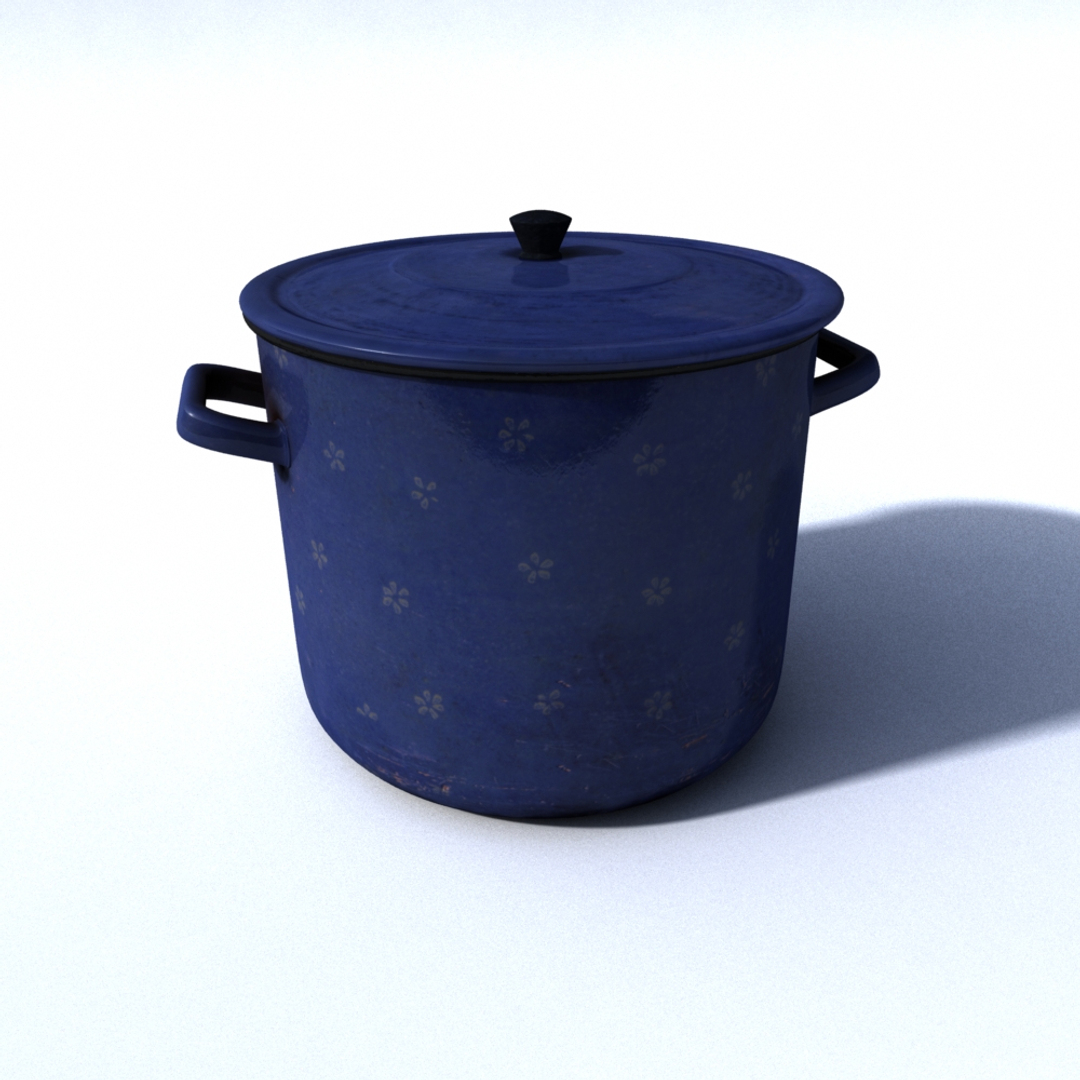 Old Cooking Pot 3D Model - TurboSquid 1214588