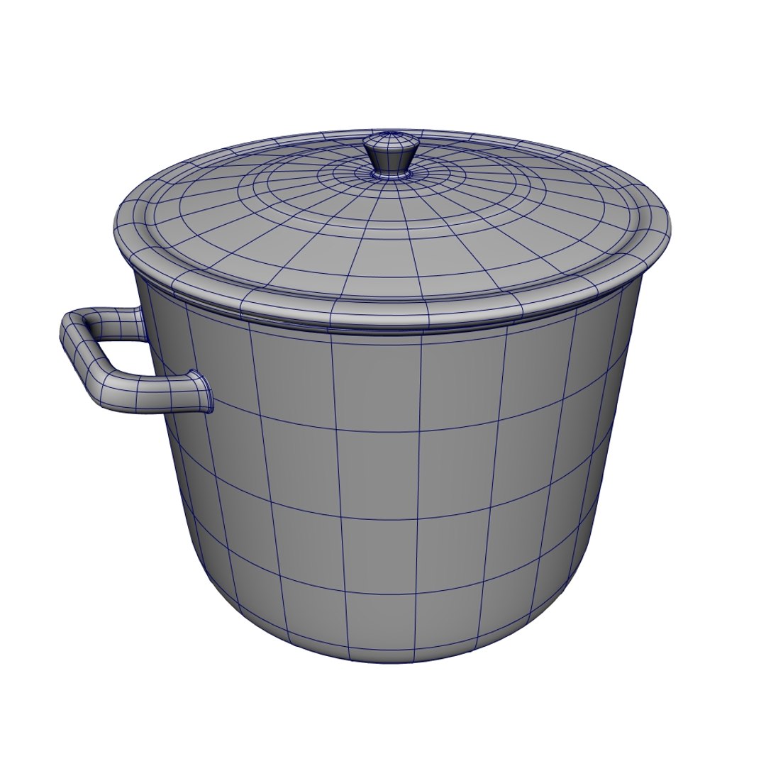 Old Cooking Pot 3D Model - TurboSquid 1214588