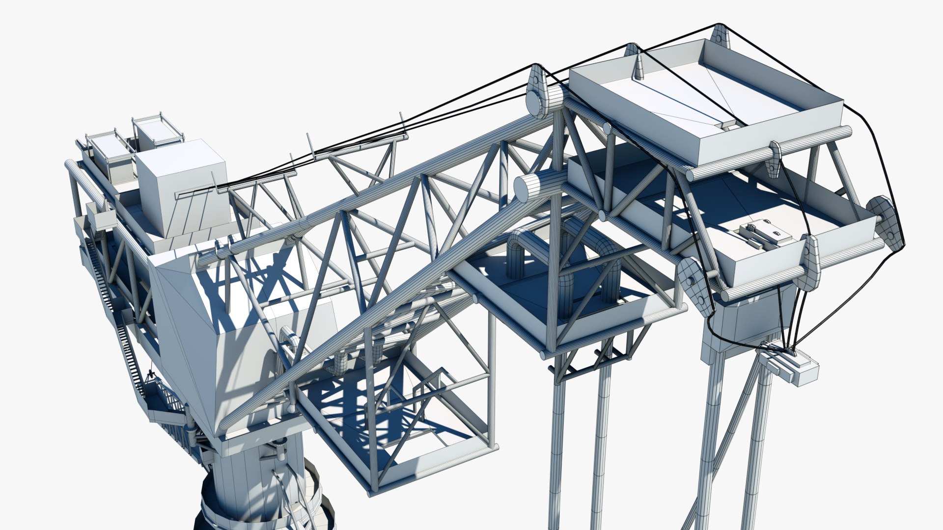 3d Model Sea Oil Terminal