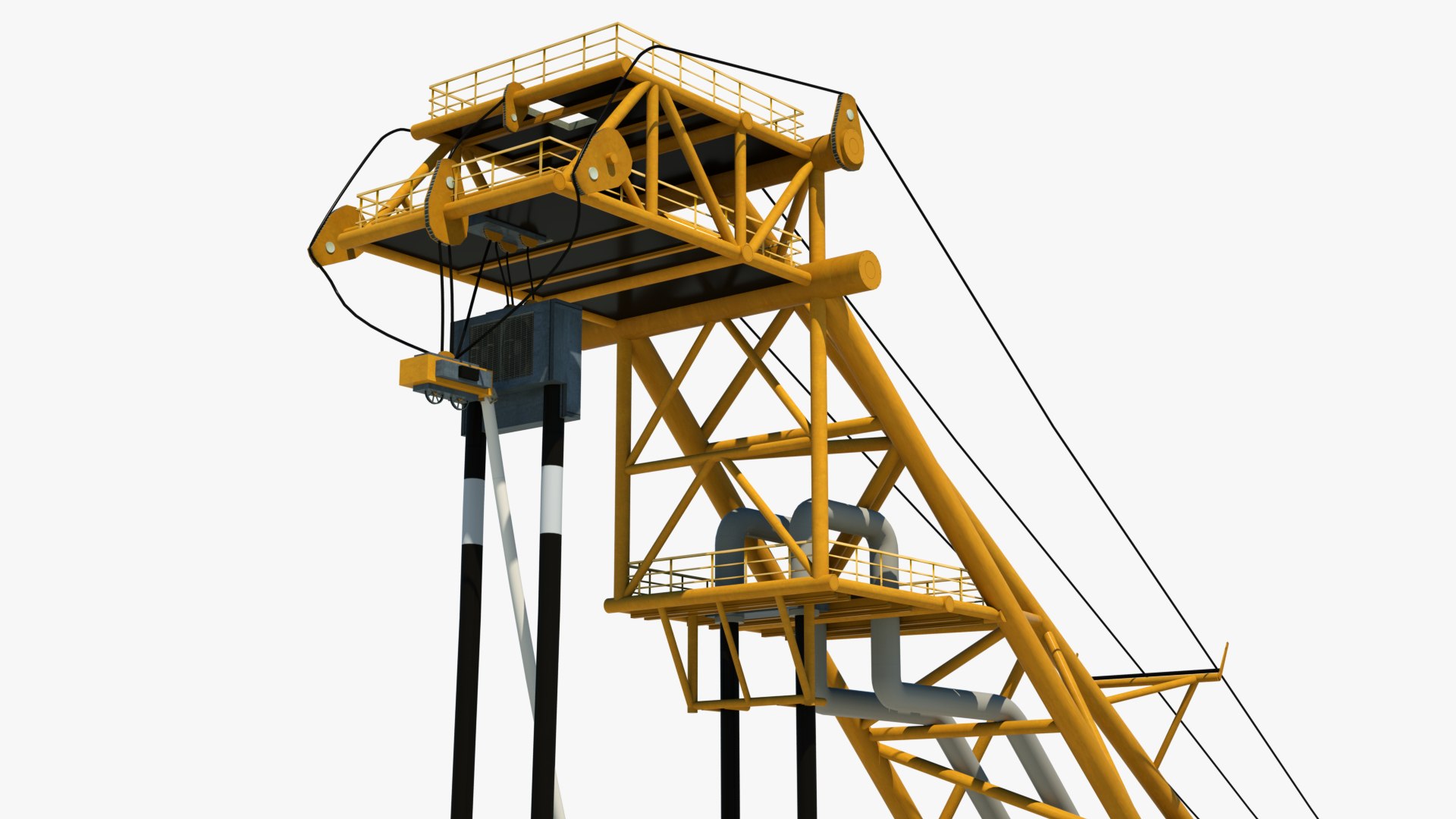 3d Model Sea Oil Terminal