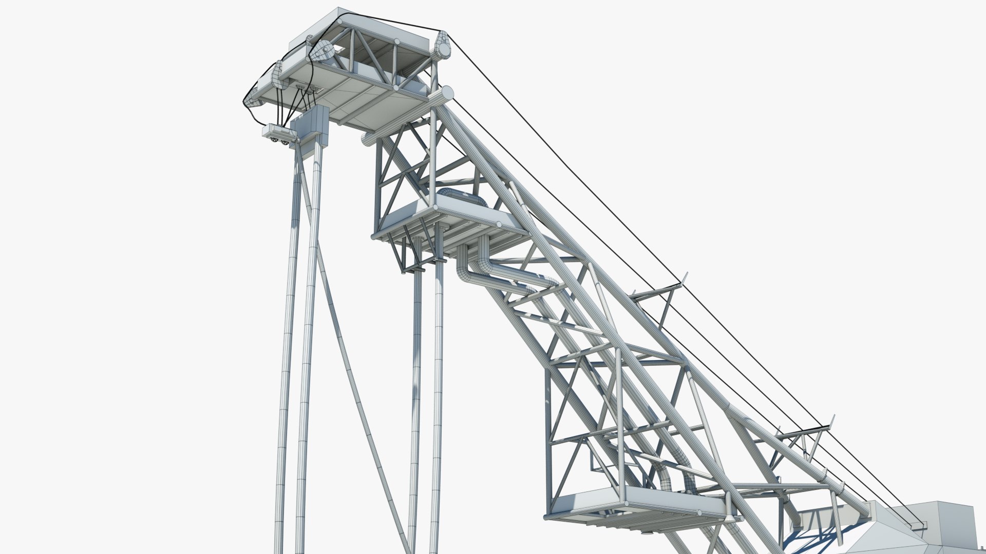 3d Model Sea Oil Terminal