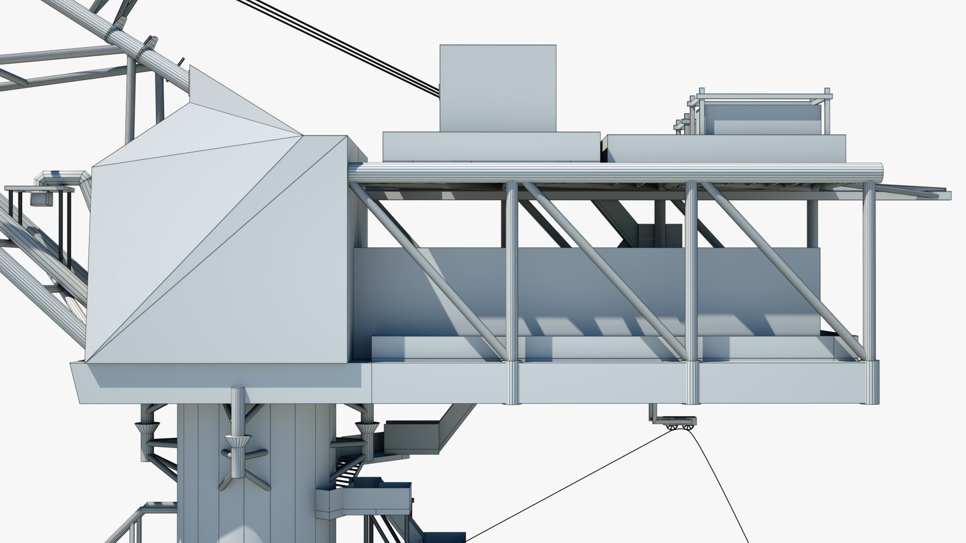 3d Model Sea Oil Terminal