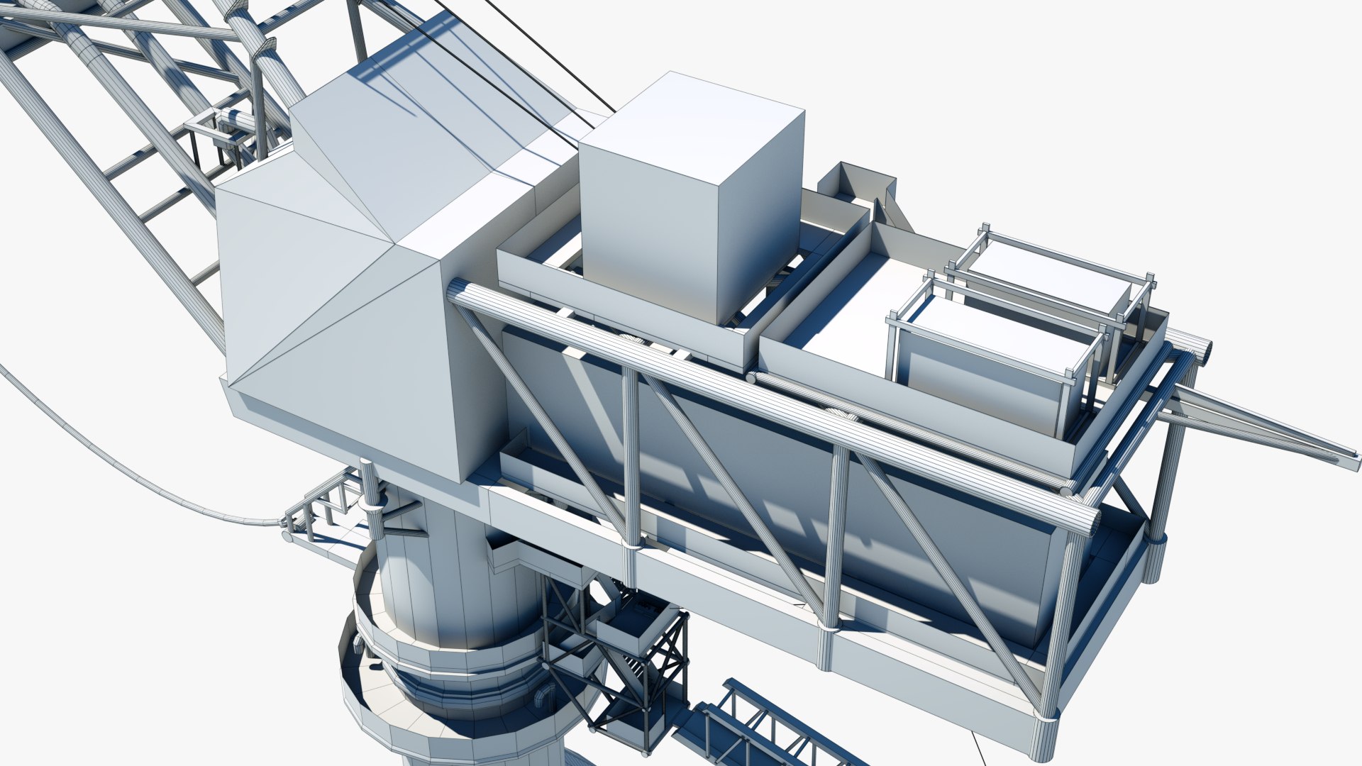 3d Model Sea Oil Terminal