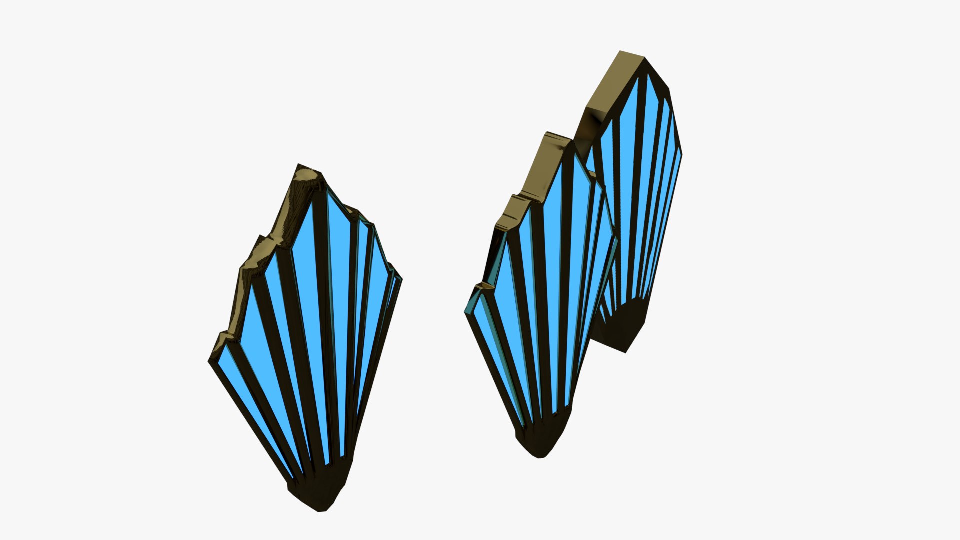 3D Art Deco Wall Lamp Sconce LOD Set - TurboSquid 2000320