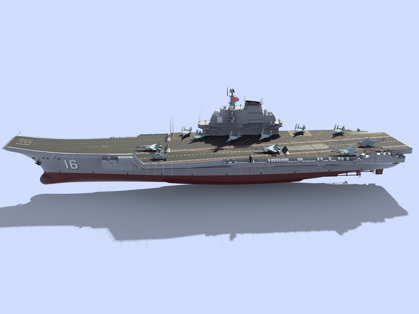 Chinese Aircraft Carrier Cv-16 3D Model - TurboSquid 1192014