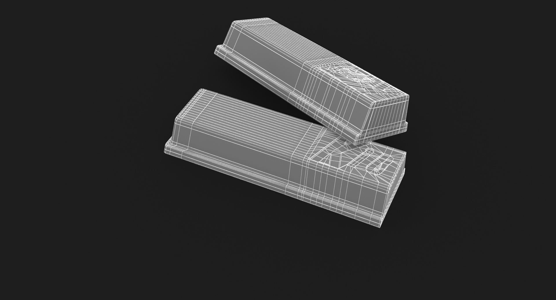 3d realistic broken kit kat model