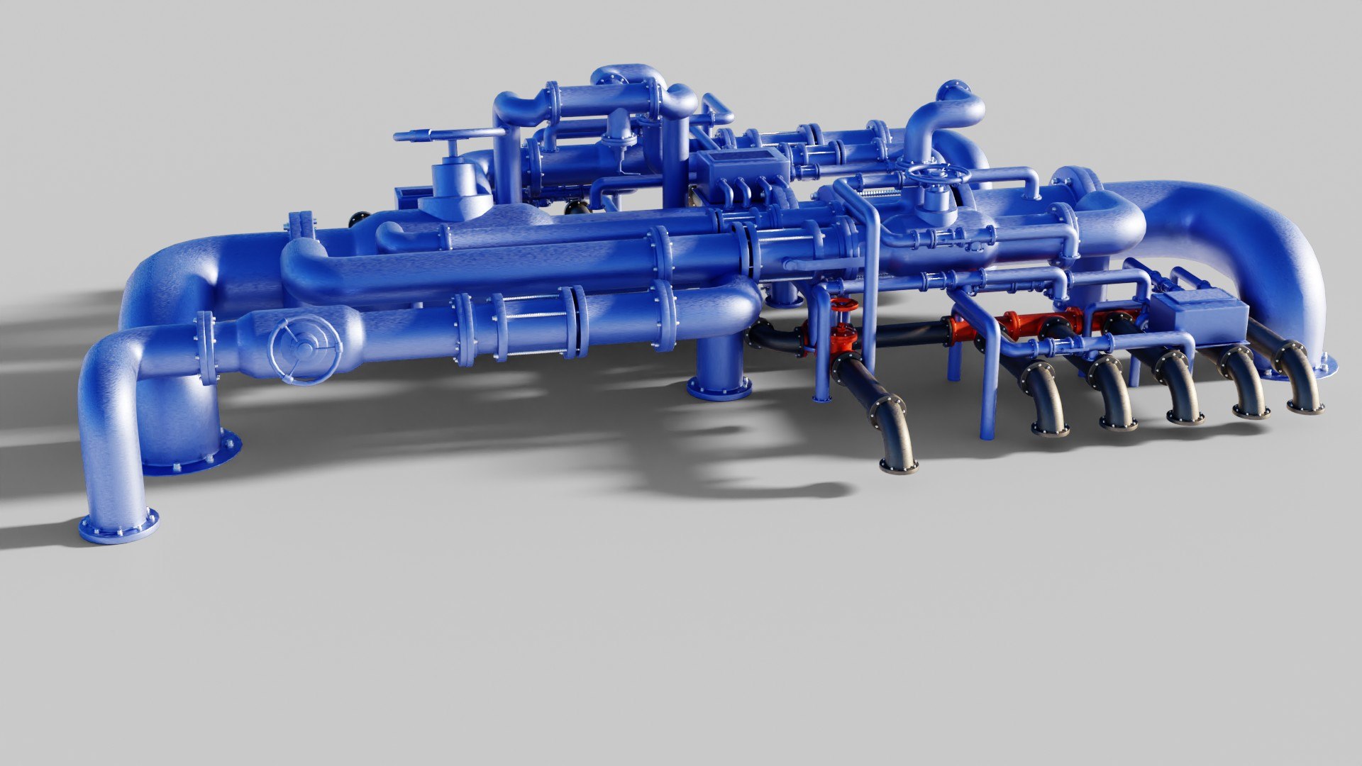 Industrial Pipes 3D Model - TurboSquid 1848458