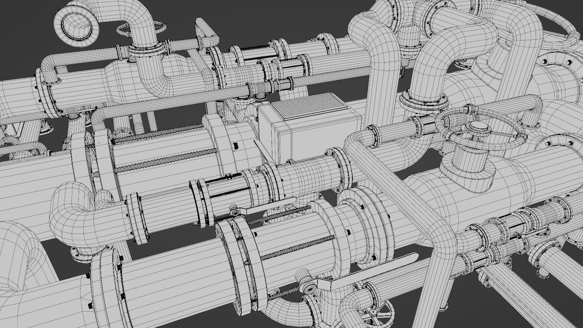 Industrial Pipes 3D Model - TurboSquid 1848458