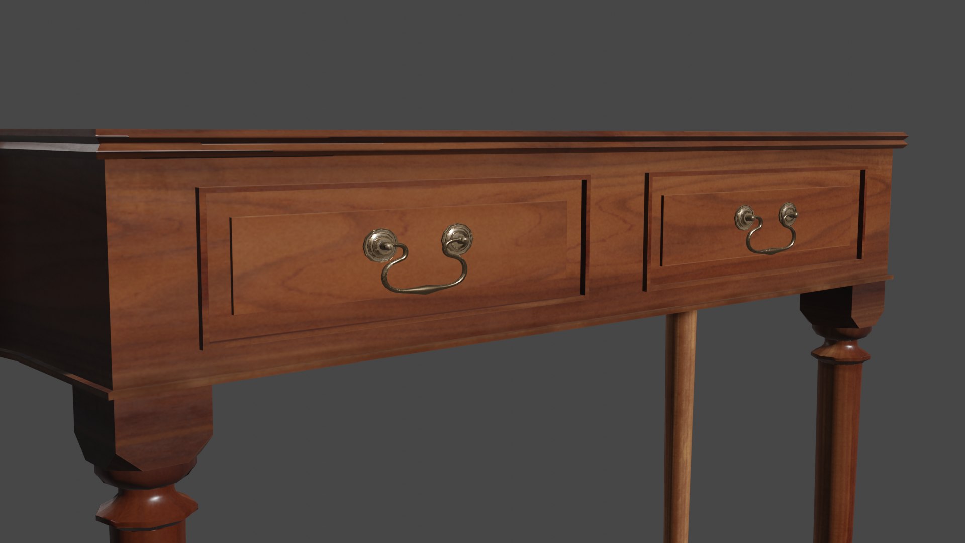 Wooden Wall Table 3D model - TurboSquid 2070585