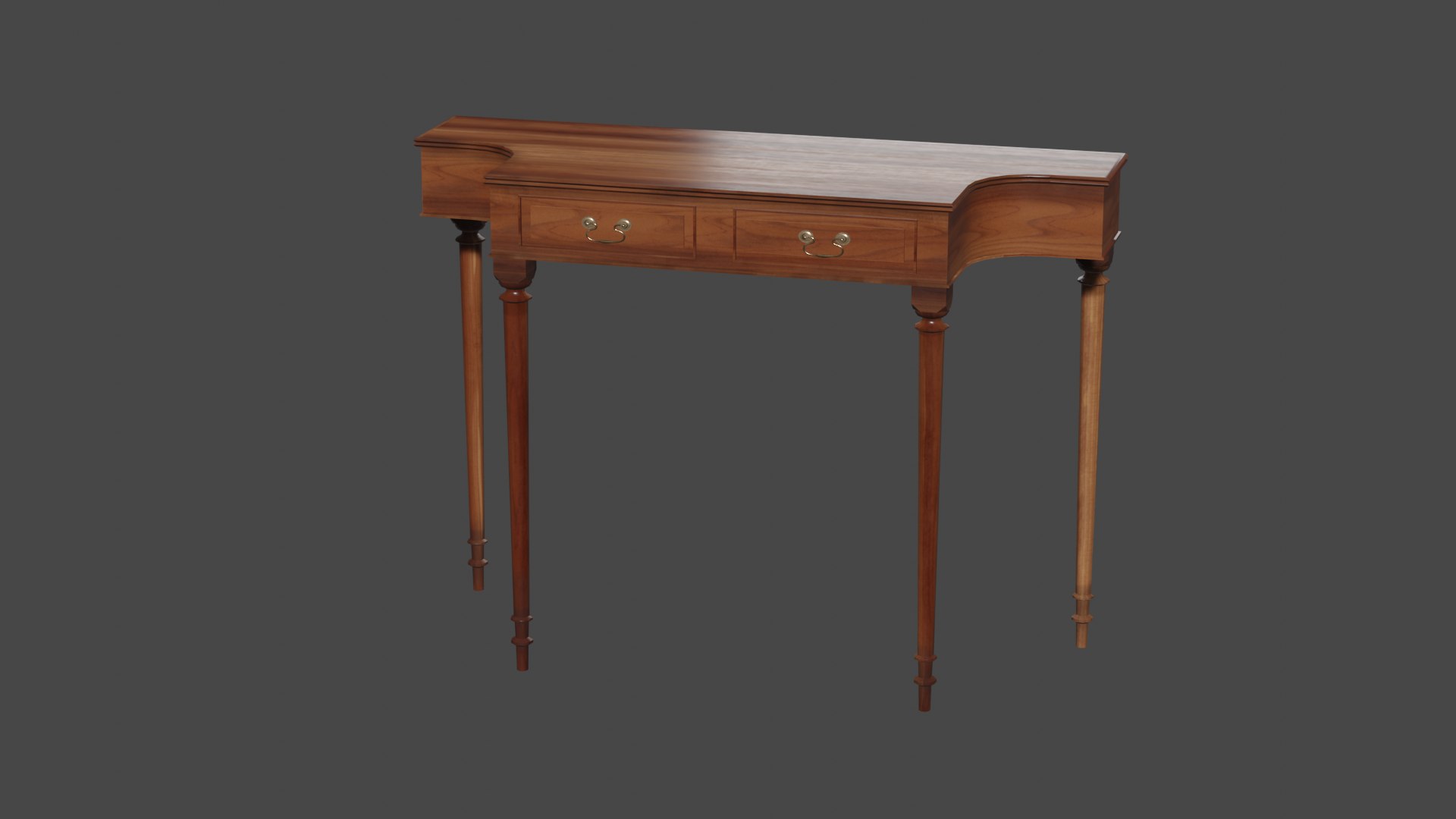 Wooden Wall Table 3D model - TurboSquid 2070585
