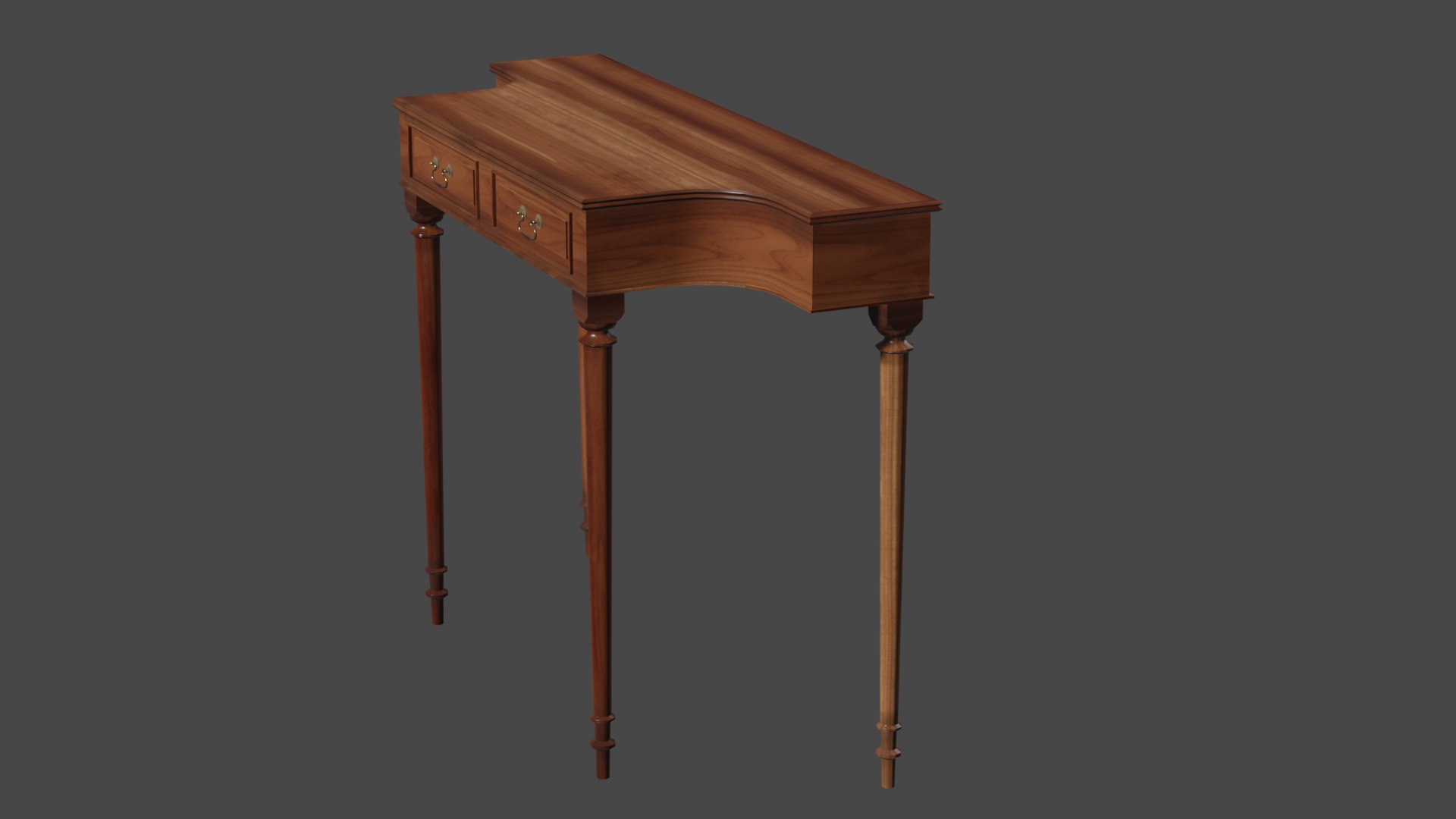 Wooden Wall Table 3D model - TurboSquid 2070585