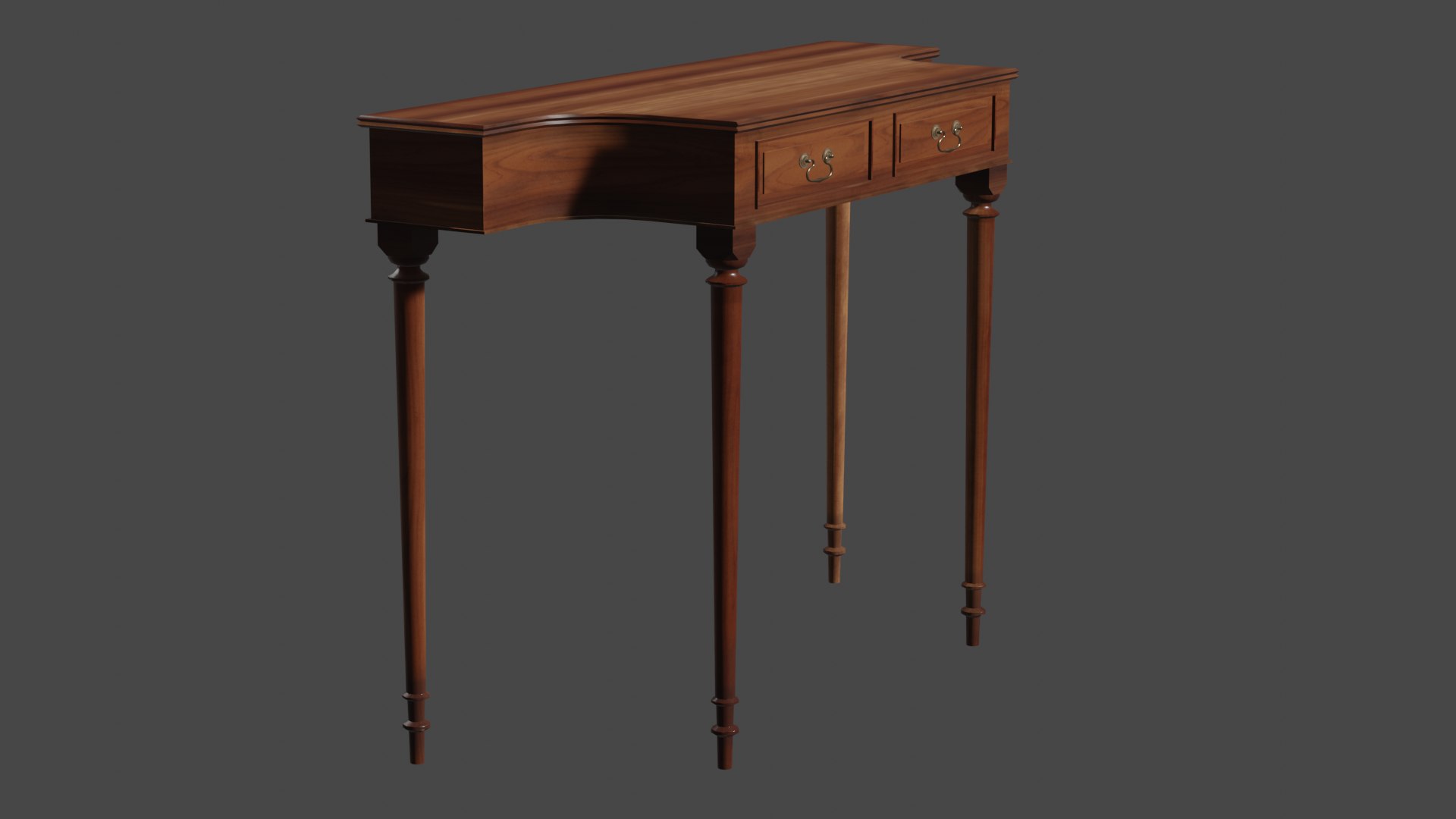 Wooden Wall Table 3D model - TurboSquid 2070585