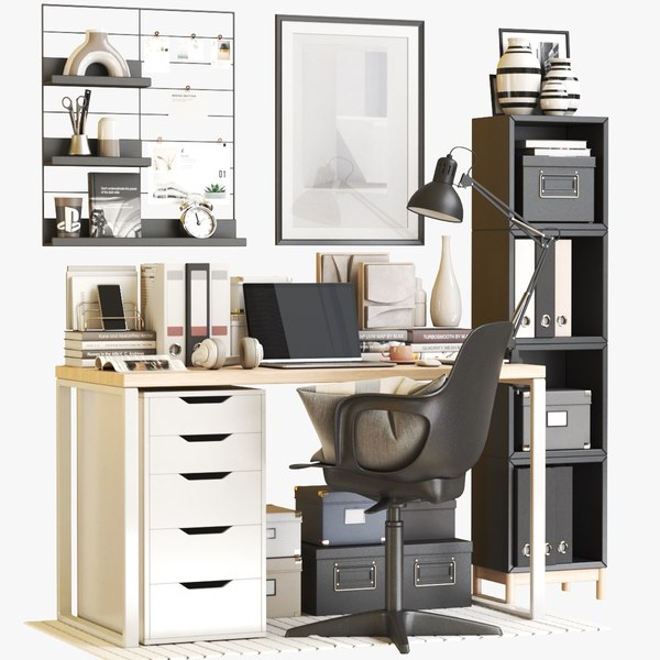 IKEA office workplace 113 3D model - TurboSquid 1914410