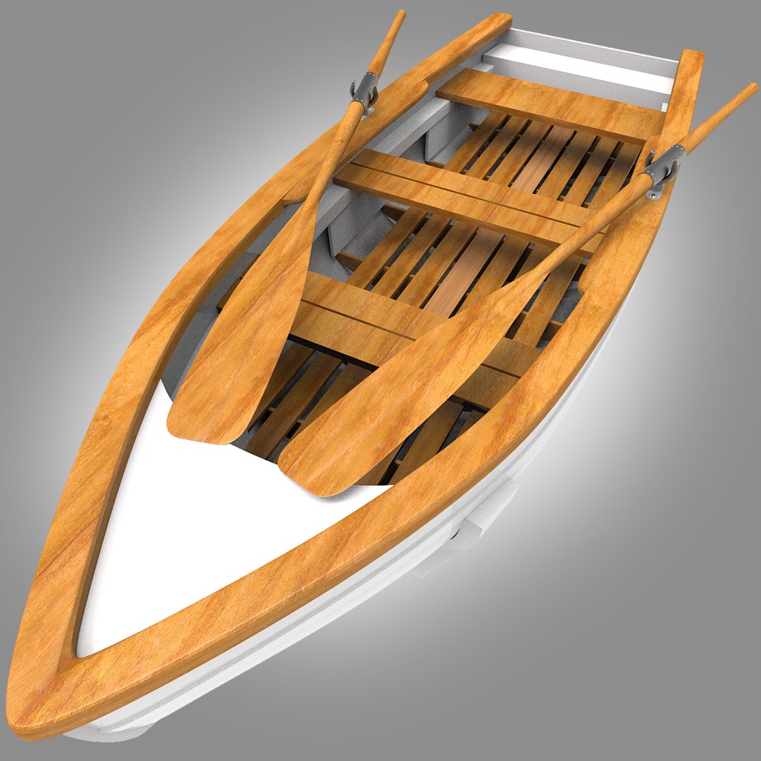 Wooden Rowing Boat Max