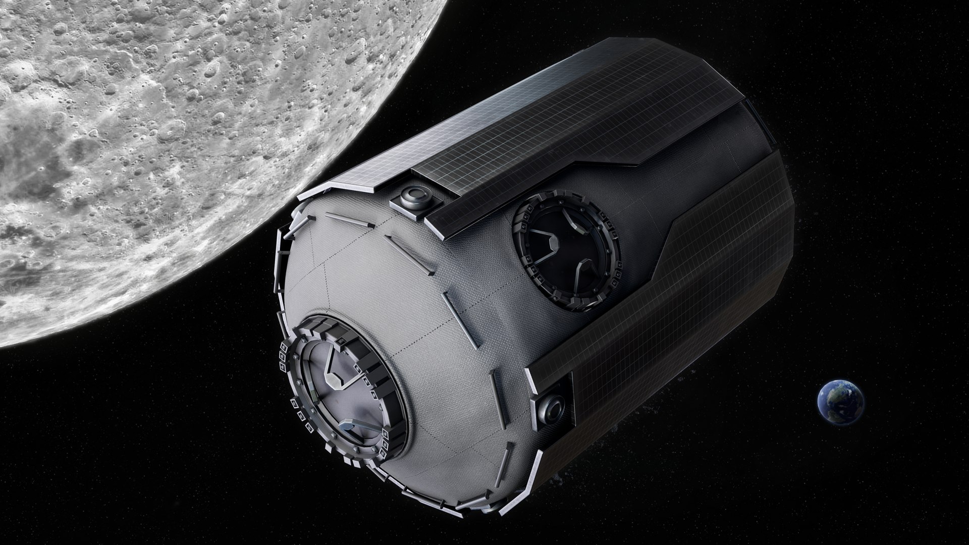 International Habitation Module - Lunar Gateway Station Component 3D ...