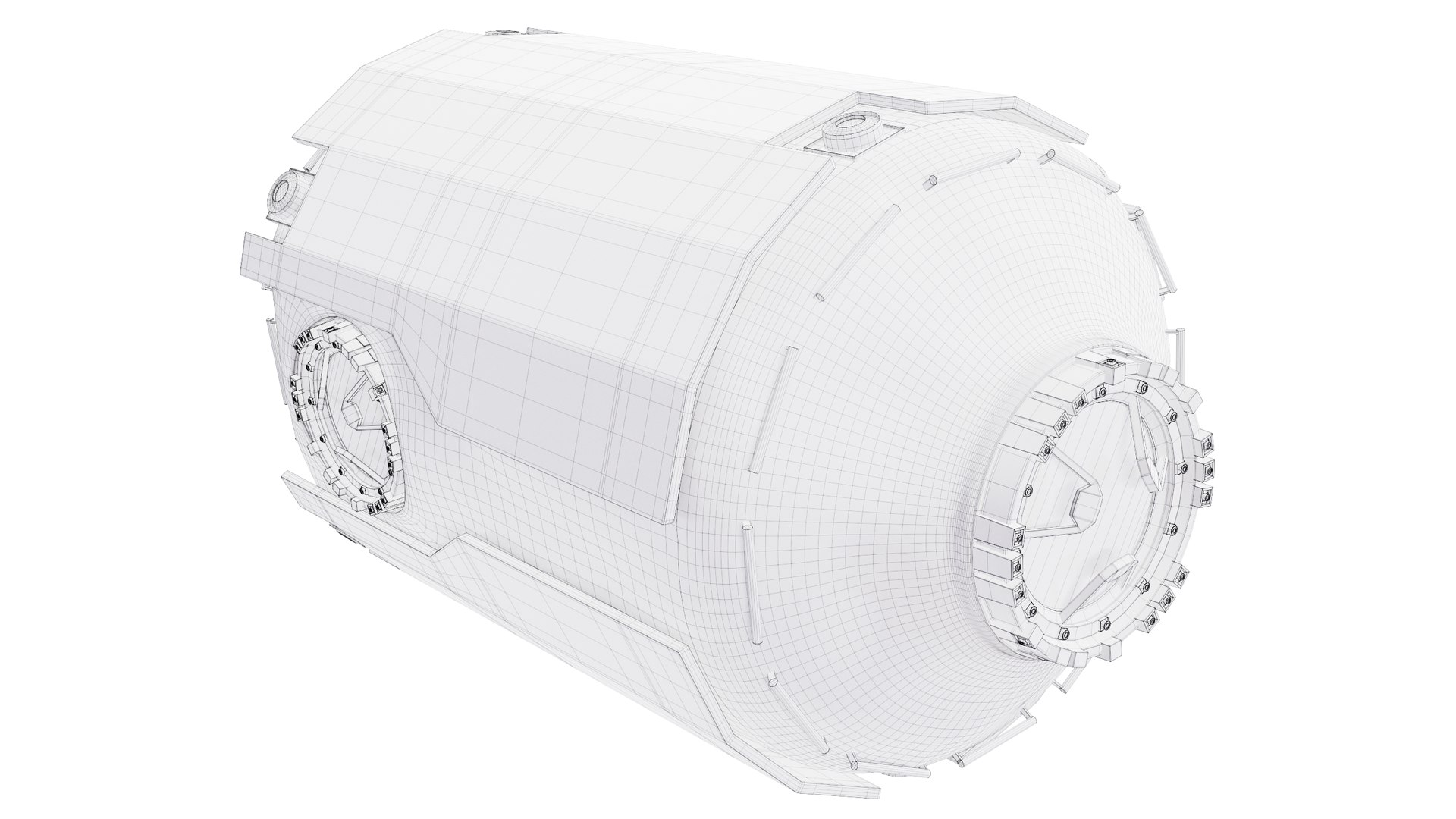 International Habitation Module - Lunar Gateway Station Component 3D ...