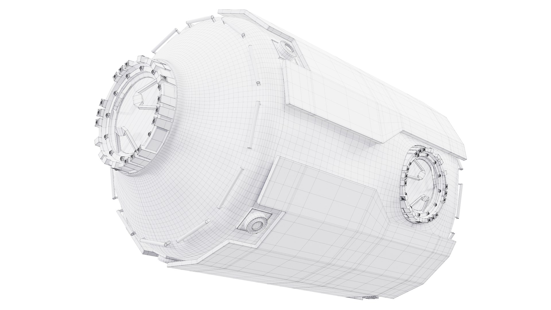 International Habitation Module - Lunar Gateway Station Component 3D ...