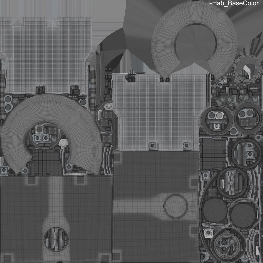 International Habitation Module - Lunar Gateway Station Component 3D ...