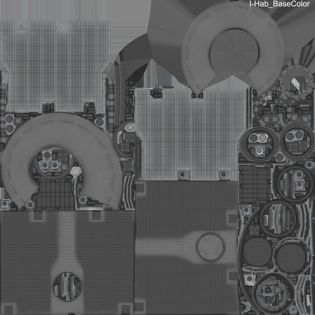 International Habitation Module - Lunar Gateway Station Component 3D ...