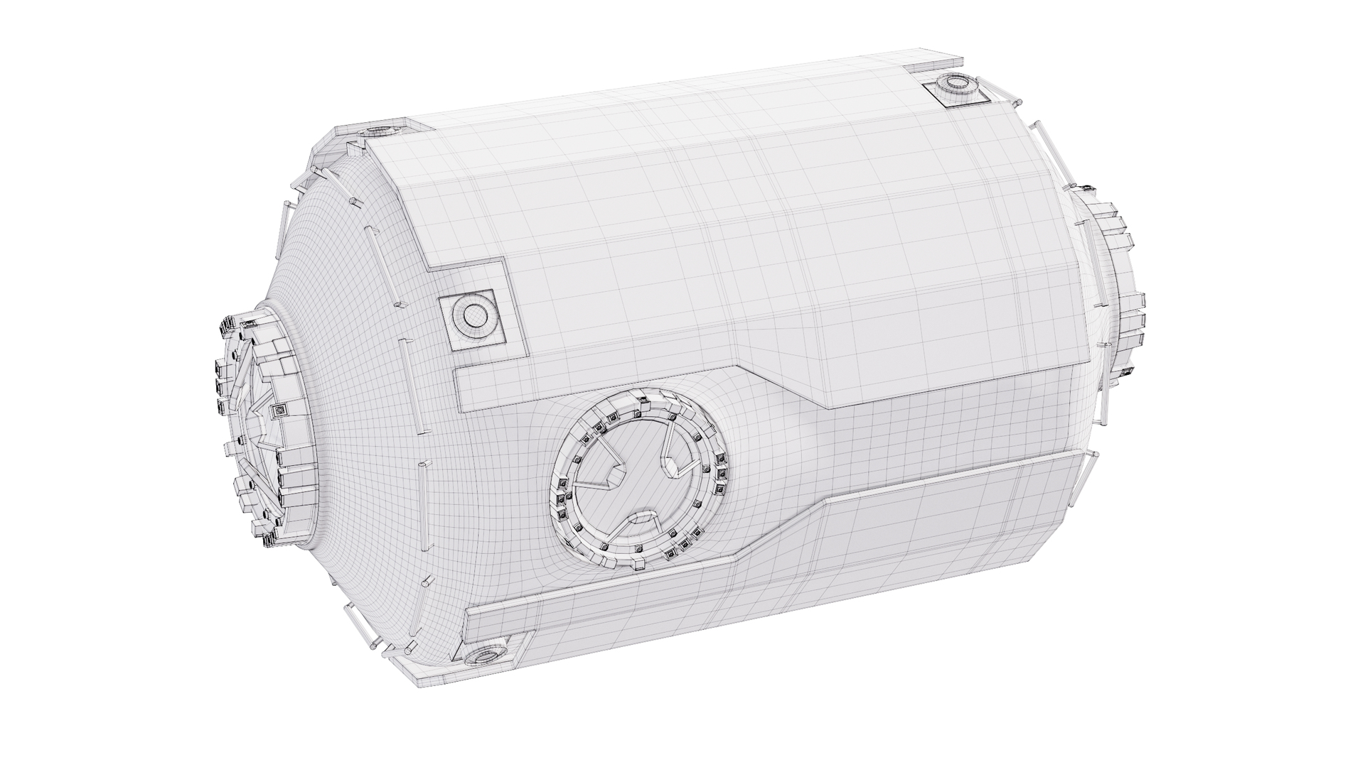 International Habitation Module - Lunar Gateway Station Component 3D ...