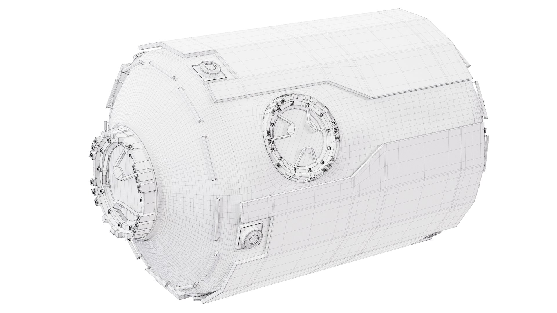 International Habitation Module - Lunar Gateway Station Component 3D ...