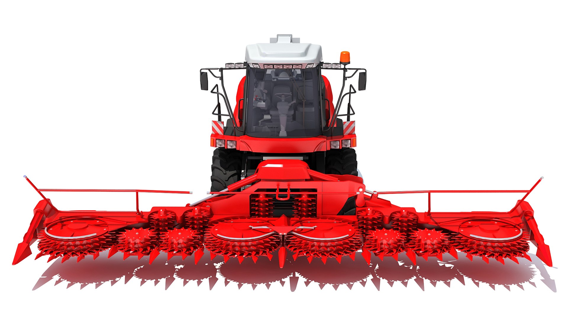 Red Combine Harvester 3D Model - TurboSquid 1818889