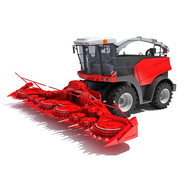 Red Combine Harvester 3D model - TurboSquid 1818889