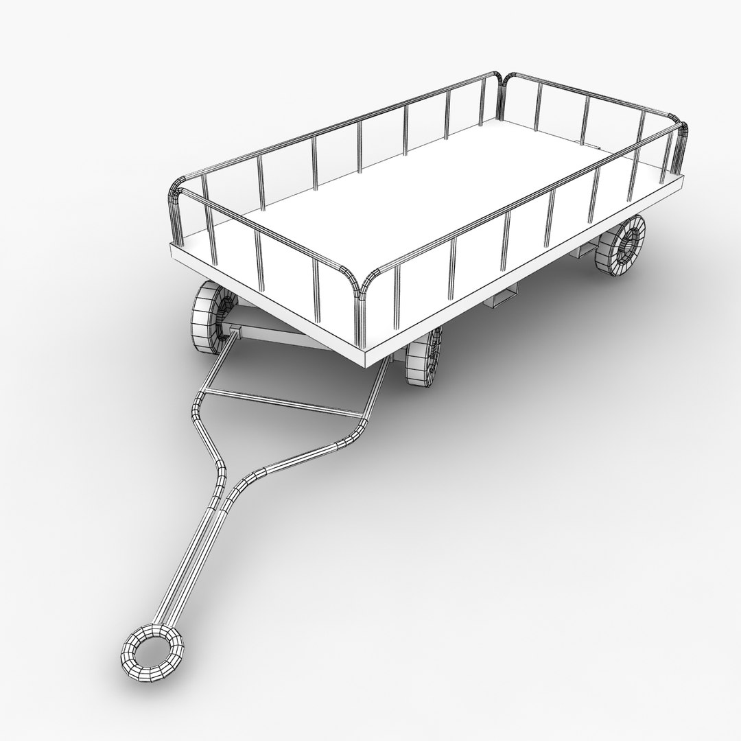 3d Model Gw-ae06 Baggage Cart