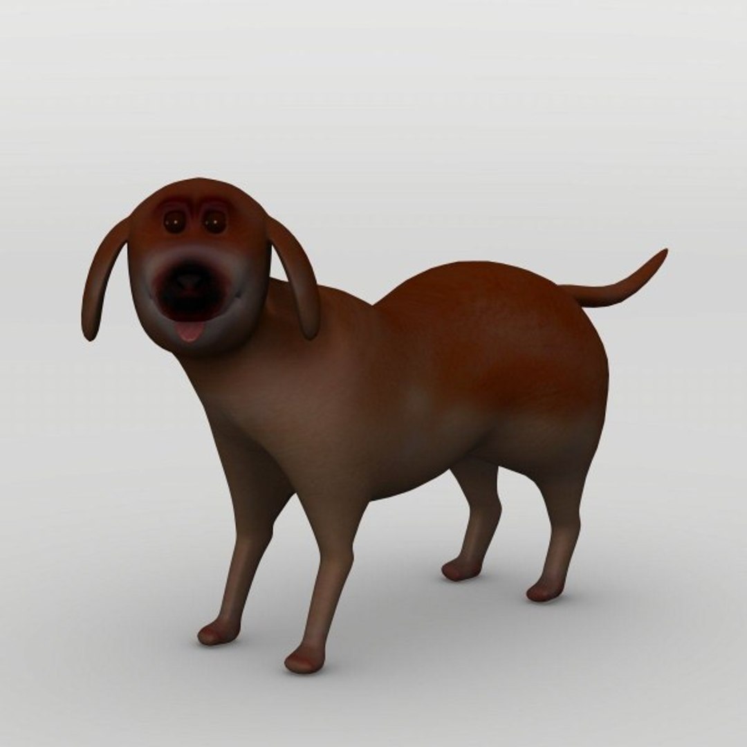 dog cartoon 3d 3ds